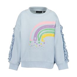 Sweater Blue Seven "Blue Seven Sweatshirt", M&auml;dchen, Gr. 134, 5010, hl blau, 100% Baumwolle, normal normal, Rundhals, gerader Abschluss, Sweatshirts Sweater