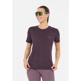 Funktionsshirt Endurance "Alvaly", Herren, Gr. 36, lila, 95% Polyester, 5% Elasthan, unifarben, kurz, Rundhals, Shirts Funktionsshirt, im simplen Design mit Quick Dry-Technologie