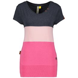 alife and kickin T-Shirt ALIFE & KICKIN "Damen CleaAK", Damen, Gr. L, pink (fuchsia), 65% Baumwolle, 35% Polyester, Shirts T-Shirt