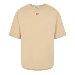 Off-White Off White - "Skate" T-Shirt f&uuml;r Herren, Rundhalsausschnitt (Braun/Schwarz)