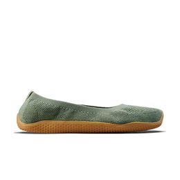 Vivobarefoot Asana Yin Ballerina Knit Schuhe Damen gr&uuml;n 42.0