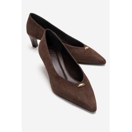 Versay Spitzer Zehenbereich Kitten-Heel Pumps