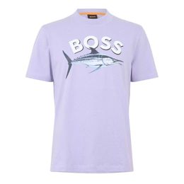 BOSS - T-Shirt f&uuml;r Herren, Baumwolle (Violett)