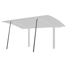XIMAX Aluminium Carport St&uuml;tzstange Caravan Schwarz g&uuml;nstig