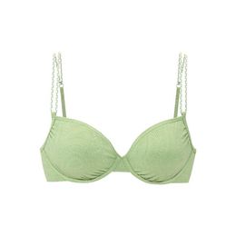 s.Oliver B&uuml;gel-Bikini-Top 'Ada' salbei Gr. 38 Cup C. Mit Flechtdetails. Mit B&uuml;gel. Nachhaltig.