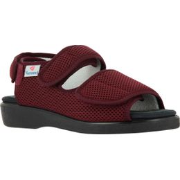 Damen Sandale bordeaux, Gr&ouml;&szlig;e 45