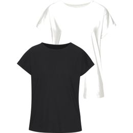Vivance Damen T-Shirt schwarz / offwhite Gr&ouml;&szlig;e 44/46
