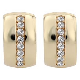 Adelia&acute;s Paar Creolen ADELIA&acute;S "Ohrringe &ndash; Creole aus 925 Silber", Damen, Gr. Damen, Silber 925 (Sterlingsilber), gold, Ohrringe, Ein stilvolles Geschenk f&uuml;r besondere Momente