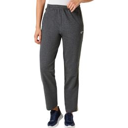 Damen Freizeithose mit Kontraststreifen anthrazit-meliert Gr&ouml;&szlig;e 48/50