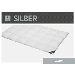 Daunenbettdecke Spessarttraum "Silber", wei&szlig;, B:200cm L:200cm, Bezug: 100% Baumwolle. F&uuml;llung: 100% Daunen, Bettdecken, hergestellt in Deutschland, allergikerfreundlich
