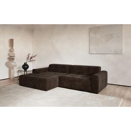 Ecksofa COTTA "Sento", espresso, B:280cm H:76cm T:172cm, 96% POLYESTER (PES) 4% POLYAMID (PA), Sofas, Ecksofa
