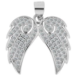 Adelia&acute;s Kettenanh&auml;nger ADELIA&acute;S "Anh&auml;nger &ndash; Fl&uuml;gel Anh&auml;nger aus 925 Silber mit Zirkonia", silber, Schmuckanh&auml;nger, Damen, Silber 925 (Sterlingsilber), Kettenanh&auml;nger, Zum Verschenken &ndash; passend f&uuml;r viele Anl&auml;sse