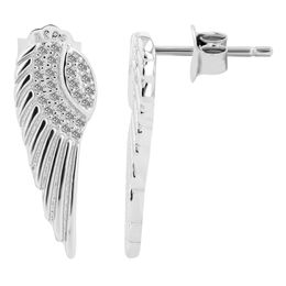 Adelia&acute;s Paar Ohrh&auml;nger ADELIA&acute;S "Ohrringe &ndash; Ohrstecker Fl&uuml;gel aus 925 Silber", Damen, Gr. Damen, Silber 925 (Sterlingsilber), silber, Ohrringe, Perfekt als Geschenk f&uuml;r besondere Menschen
