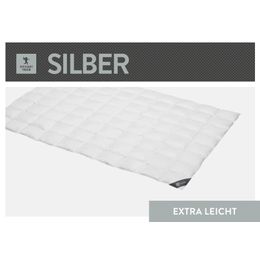 Daunenbettdecke Spessarttraum "Silber", wei&szlig;, B:200cm L:220cm, Bezug: 100% Baumwolle. F&uuml;llung: 100% Daunen, Bettdecken, hergestellt in Deutschland, allergikerfreundlich