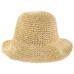 Sonnenhut bonprix, Damen, natur, Obermaterial: 100% Papier, H&uuml;te, aus Papier, modischer Fischerhut, luftige Verarbeitung