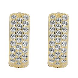 Adelia&acute;s Klappcreolen ADELIA&acute;S "Ohrringe &ndash; Klappcreole aus 925 Silber mit Zirkonia", Damen, Gr. Damen, Silber 925 (Sterlingsilber), gold, Ohrringe Klappcreolen, Geschenkidee: zeitlos und vielseitig