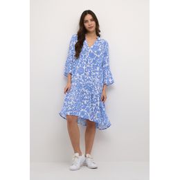 Kaffe Kleid A-shape blue white