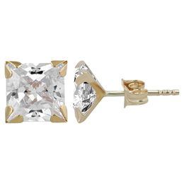 Adelia&acute;s Paar Ohrh&auml;nger ADELIA&acute;S "Ohrringe &ndash; Ohrstecker aus 333 Gold mit Zirkonia", Damen, Gr. Damen, gold, Ohrringe, Eine sch&ouml;ne Geschenkidee f&uuml;r jeden Anlass
