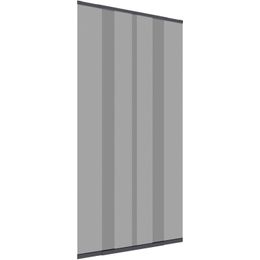 Insektenschutz-Vorhang Windhager "aus Fiberglasgewebe, Lamellenvorhang, individuell k&uuml;rzbar, ohne bohren", grau (rahmen: anthrazit gewebe: anthrazit), B:120cm H:250cm, Insektenschutzgitter, Fliegengitter-Vorhang Magnet, Gewebe 120 x 250 cm, anthrazit