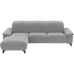 Ecksofa Musterring "MR370", light, grau, B:280cm H:83cm T:180cm, 100% Polyester, Sofas, Ecksofa, Farbe, Material, Sitzkomfort und Funktion w&auml;hlbar, Ma&szlig;e 280 x 180 cm
