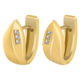 Adelia&acute;s Klappcreolen ADELIA&acute;S "Ohrringe &ndash; Klappcreole aus 925 Silber", Damen, Gr. Damen, Silber 925 (Sterlingsilber), gold, Ohrringe Klappcreolen, Eine sch&ouml;ne Geschenkidee f&uuml;r jeden Anlass