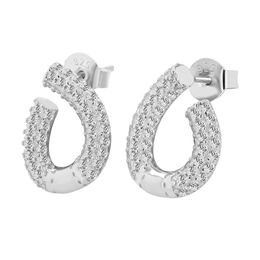 Adelia&acute;s Paar Ohrh&auml;nger ADELIA&acute;S "Ohrringe &ndash; Ohrstecker aus 925 Silber", Damen, Gr. Damen, Silber 925 (Sterlingsilber), silber, Ohrringe, Ideal zum Verschenken &ndash; schlicht und stilvoll