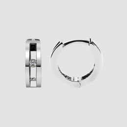 Adelia&acute;s Klappcreolen ADELIA&acute;S "Ohrringe &ndash; Klappcreole aus 925 Silber mit Zirkonia", Damen, Gr. Damen, Silber 925 (Sterlingsilber), silber, Ohrringe Klappcreolen, Zum Verschenken an Menschen, die Ihnen am Herzen liegen
