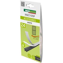 Zubeh&ouml;r-Set Windhager "Magnetstreifen f&uuml;r Fenster und T&uuml;ren, ideal f&uuml;r Spannrahmen-Fenster", schwarz, B:1cm H:10cm L:0,59cm, Metall, Sichtschutzbefestigungen, Insektenschutz-Zubeh&ouml;r, erh&auml;ltlich in wei&szlig; oder schwarz, 6 St&uuml;ck