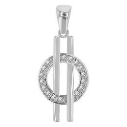 Adelia&acute;s Kettenanh&auml;nger ADELIA&acute;S "Anh&auml;nger aus 333 Gold mit Zirkonia", silber, Schmuckanh&auml;nger, Damen, Gelbgold 333, Kettenanh&auml;nger, Ideal als Geschenk zum einfach so