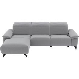 Ecksofa Musterring "MR370", light, grau, B:280cm H:83cm T:180cm, 100% Polyester, Sofas, Ecksofa, Farbe, Material, Sitzkomfort und Funktion w&auml;hlbar, Ma&szlig;e 280 x 180 cm