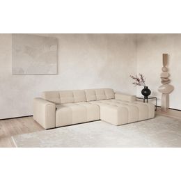 Ecksofa COTTA "Sento", nature, B:280cm H:76cm T:172cm, 96% POLYESTER (PES) 4% POLYAMID (PA), Sofas, Ecksofa