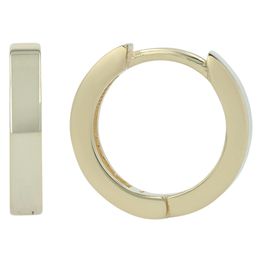 Adelia&acute;s Klappcreolen ADELIA&acute;S "Ohrringe &ndash; Klappcreole aus 925 Silber", Damen, Gr. Damen, Silber 925 (Sterlingsilber), gold, Ohrringe Klappcreolen, Zum Verschenken &ndash; passend f&uuml;r viele Anl&auml;sse