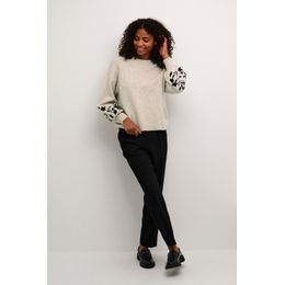 Kaffe Strickpullover KAlisette Baggy fit cream
