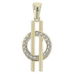 Adelia&acute;s Kettenanh&auml;nger ADELIA&acute;S "Anh&auml;nger aus 333 Gold mit Zirkonia", gold, Schmuckanh&auml;nger, Damen, Gelbgold 333, Kettenanh&auml;nger, Perfekt als Geschenk zum Muttertag