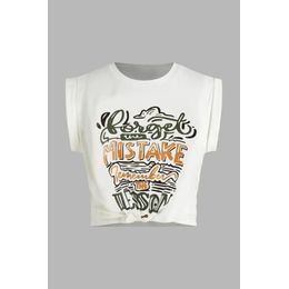Bedrucktes Crop-Top-T-Shirt