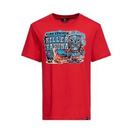 King Kerosin Herren Print T-Shirt Killer Kahuna rot