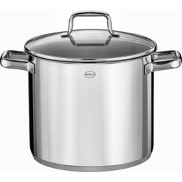 R&ouml;sle Gem&uuml;setopf R&Ouml;SLE "MOMENTS, &Oslash; 24 cm mit Deckel 9 Ltr.", silberfarben, B:26cm H:28cm L:35cm &Oslash;:24cm, T&ouml;pfe, Gem&uuml;setopf