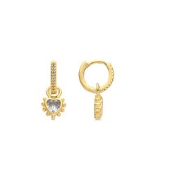 Luxenter Ohrringe mit 18 Karat Gelbgold-Finish und funkelnden Zirkonia-Steinen &ndash; Lyhan