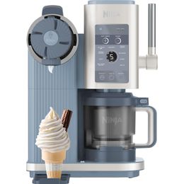 Ninja Eismaschine "Ninja CREAMi Scoop & Swirl 13-in-1 Softeis- und Eismaschine NC702EU", stahlblau, B:24,5cm H:44,5cm T:33,4cm, Eismaschinen, proteinreiche Leckereien mit weniger als 150 kcal