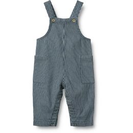 Latzhose Wheat "Wheat Insgesamt Ivan", M&auml;dchen, Gr. 62, denim stripe, 100% Baumwolle, normal, Hosen