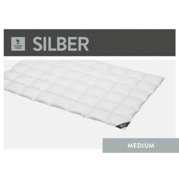 Daunenbettdecke Spessarttraum "Silber", wei&szlig;, B:135cm L:200cm, Bezug: 100% Baumwolle. F&uuml;llung: 100% Daunen, Bettdecken, hergestellt in Deutschland, allergikerfreundlich