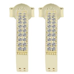 Adelia&acute;s Paar Ohrh&auml;nger ADELIA&acute;S "Ohrringe &ndash; Ohrstecker aus 925 Silber mit Zirkonia", Damen, Gr. Damen, Silber 925 (Sterlingsilber), gold, Ohrringe, Perfekt zum Verschenken an besondere Menschen