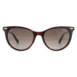 Polaroid Cat Eye Damen Havanna Braun Gradient Polarisierte Sonnenbrille
