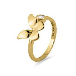 Luxenter Sterling Silber 925 Ring mit 18k gelbgoldenen Zirkonia - Azayn