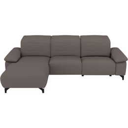 Ecksofa Musterring "MR370", grau, B:280cm H:83cm T:180cm, 100% Leder, Sofas, Ecksofa, Farbe, Material, Sitzkomfort und Funktion w&auml;hlbar, Ma&szlig;e 280 x 180 cm