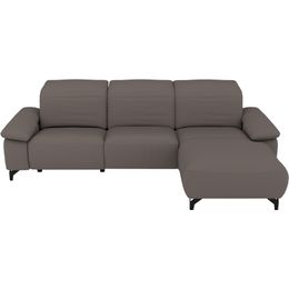 Ecksofa Musterring "MR370", grau, B:280cm H:83cm T:180cm, 100% Leder, Sofas, Ecksofa, Farbe, Material, Sitzkomfort und Funktion w&auml;hlbar, Ma&szlig;e 280 x 180 cm