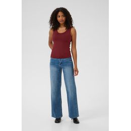 Kaffe Jerseytop KAarina Slim fit wine
