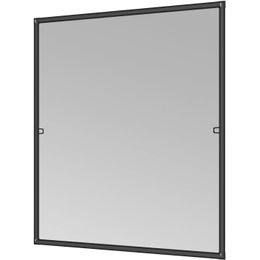 Insektenschutz-Fensterrahmen Windhager "Plus, aus Fiberglasgewebe mit Alurahmen, Fliegengitter Rahmenfenster", schwarz (rahmen: anthrazit gewebe: anthrazit), B:12cm H:130cm, Insektenschutzgitter, Fliegengitter in wei&szlig;, anthrazit erh&auml;ltlich, 130x150cm, ohne bohren