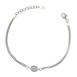 Adelia&acute;s Armband ADELIA&acute;S "Armband aus 925 Silber mit Zirkonia 17+3 cm", silber, Armb&auml;nder, Damen, 20cm, Silber 925 (Sterlingsilber), Armband, Eine sch&ouml;ne Geschenkidee f&uuml;r jeden Anlass