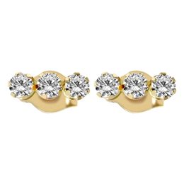 Adelia&acute;s Paar Ohrh&auml;nger ADELIA&acute;S "Ohrringe &ndash; Ohrstecker aus 333 Gold mit Zirkonia", Damen, Gr. Damen, gold, Ohrringe, Zum Verschenken &ndash; passend f&uuml;r viele Anl&auml;sse